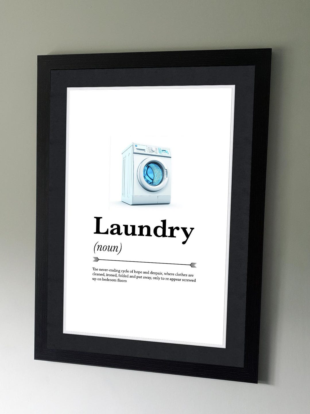 Laundry Definition Poster | Phrase Prints | Home Print | Humourous ...