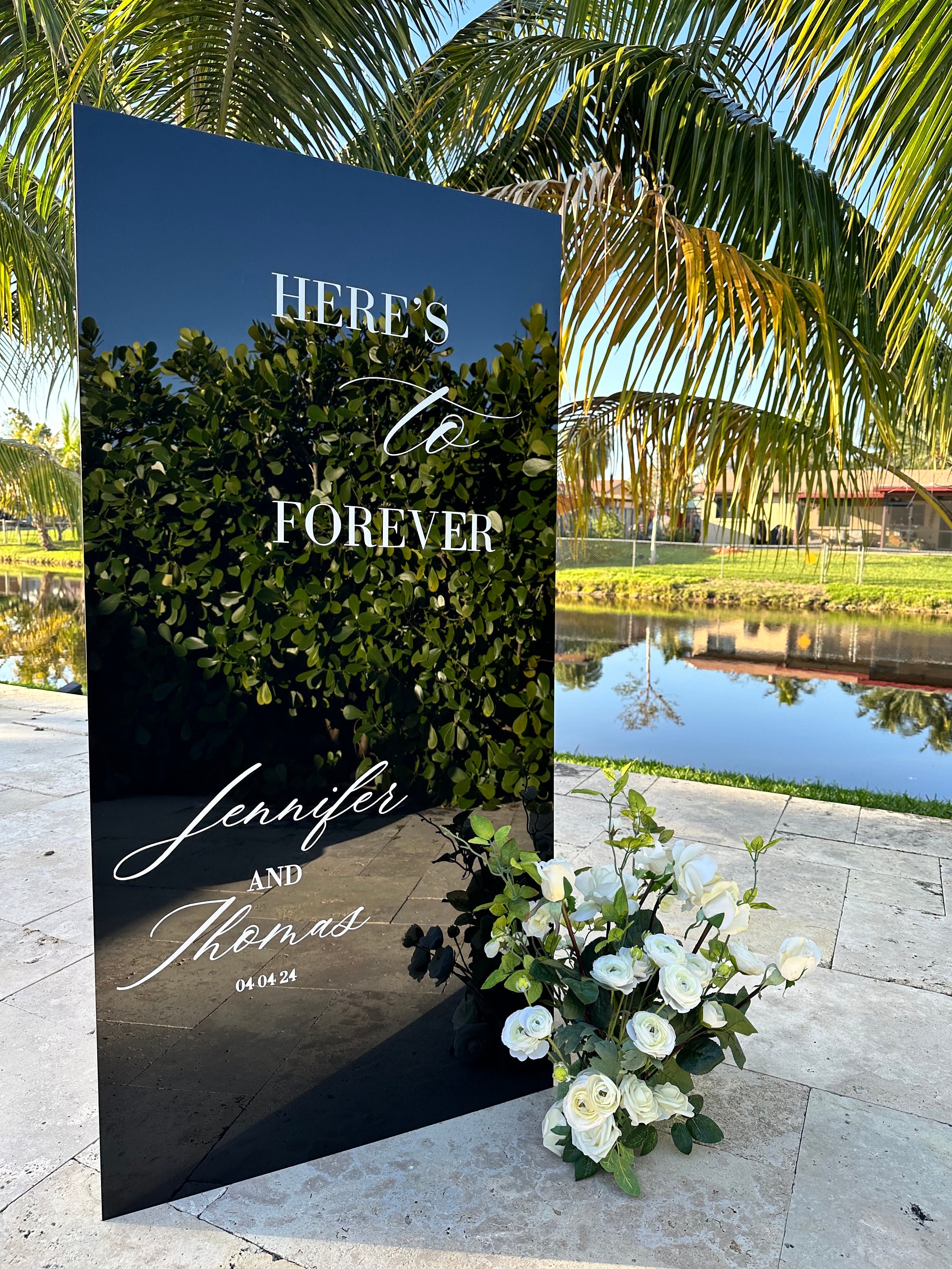 Acrylic Wedding Welcome Sign, Modern Wedding Welcome Sign, Entrance ...