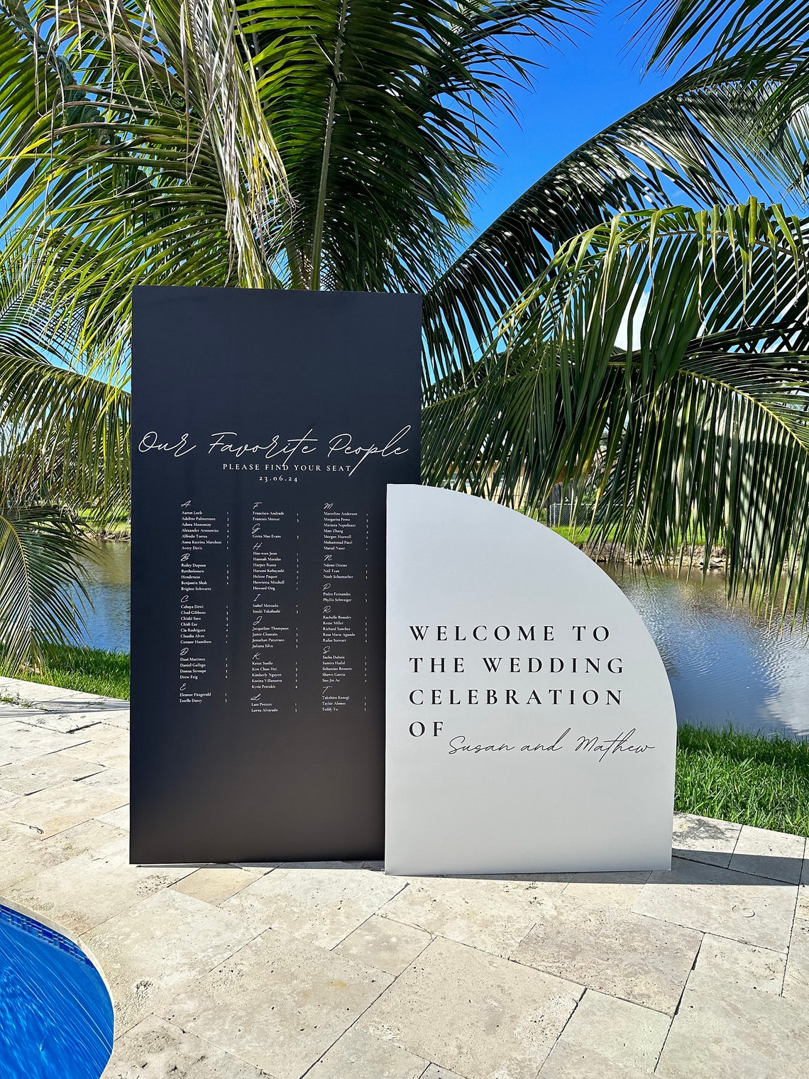Personalized Sign Welcome Sign Modern Sign Wedding Welcome Sign Modern ...