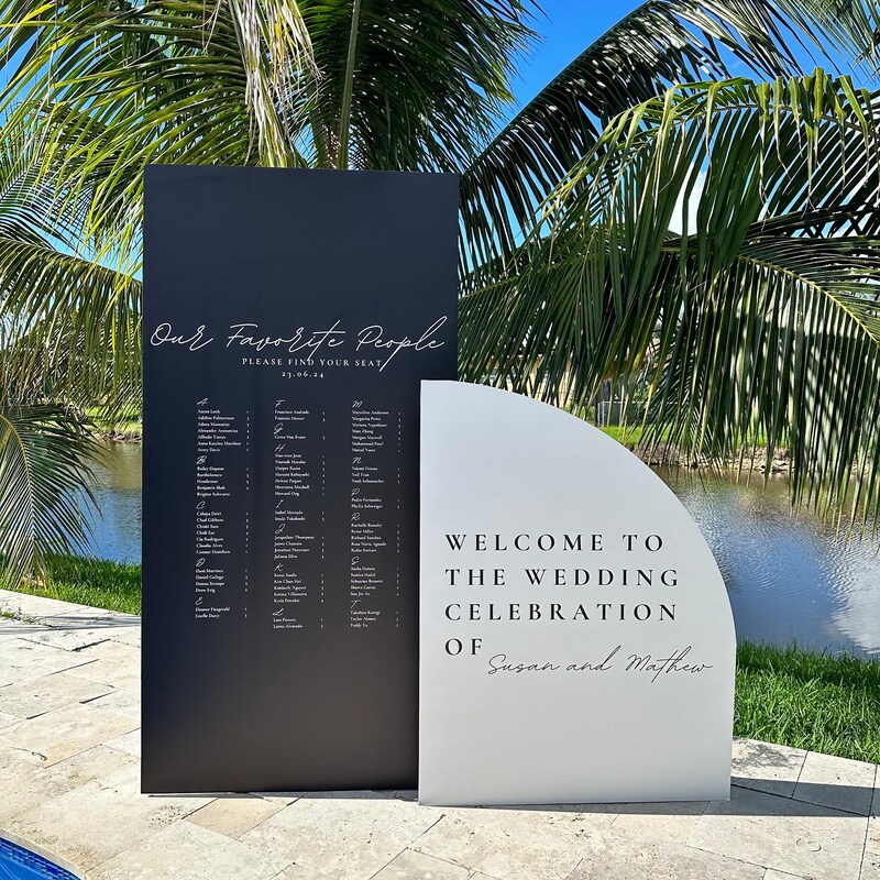 Modern Wedding Signs - Etsy