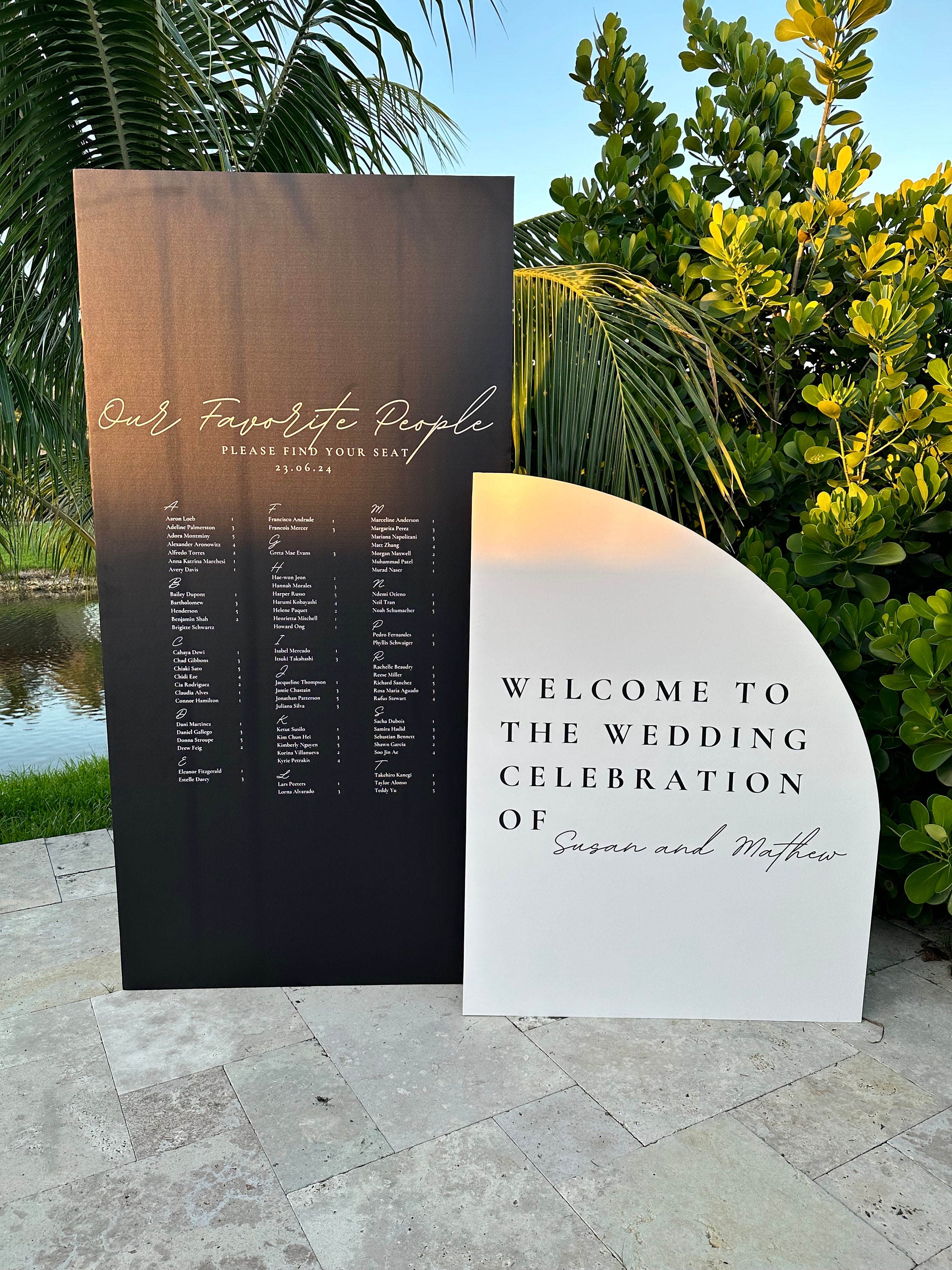 Personalized Sign Welcome Sign Modern Sign Wedding Welcome Sign Modern ...