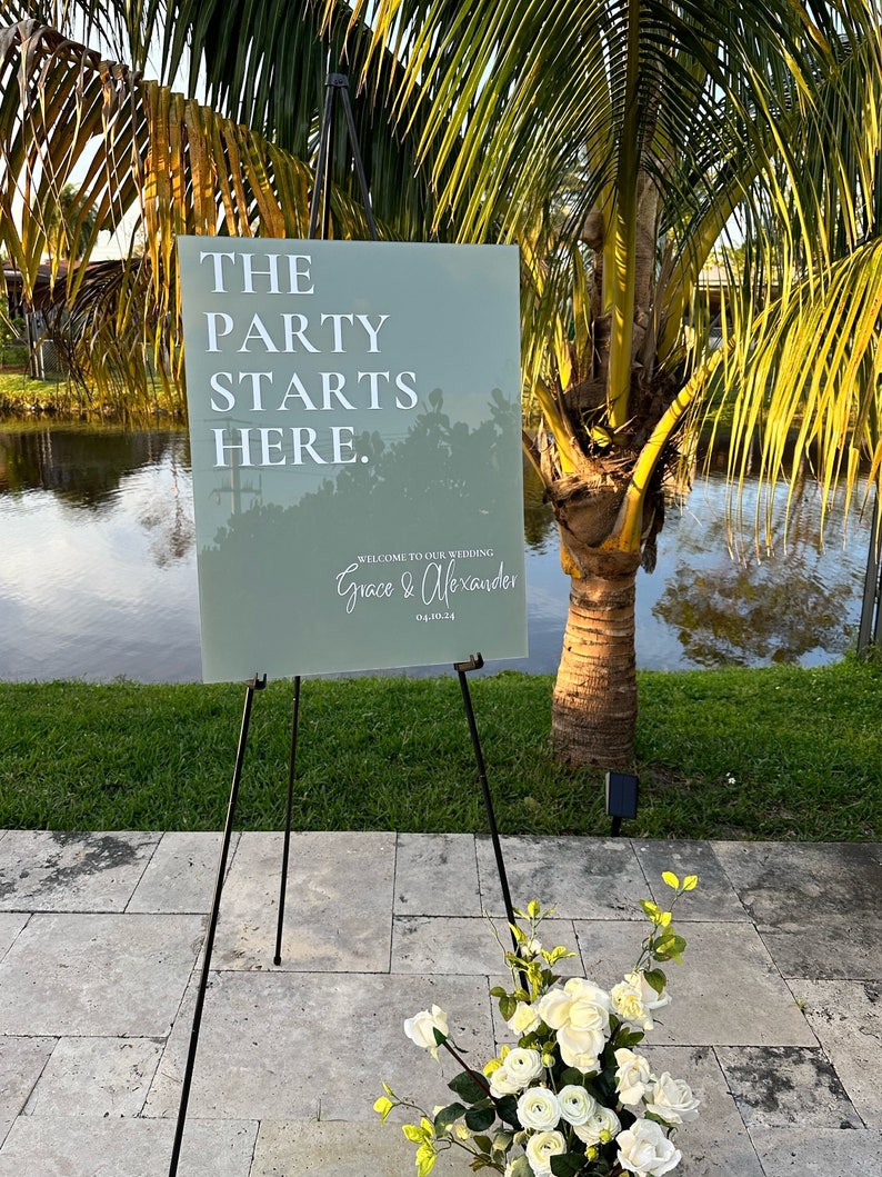 Acrylic Wedding Welcome Sign, Modern Wedding Welcome Sign, Entrance ...