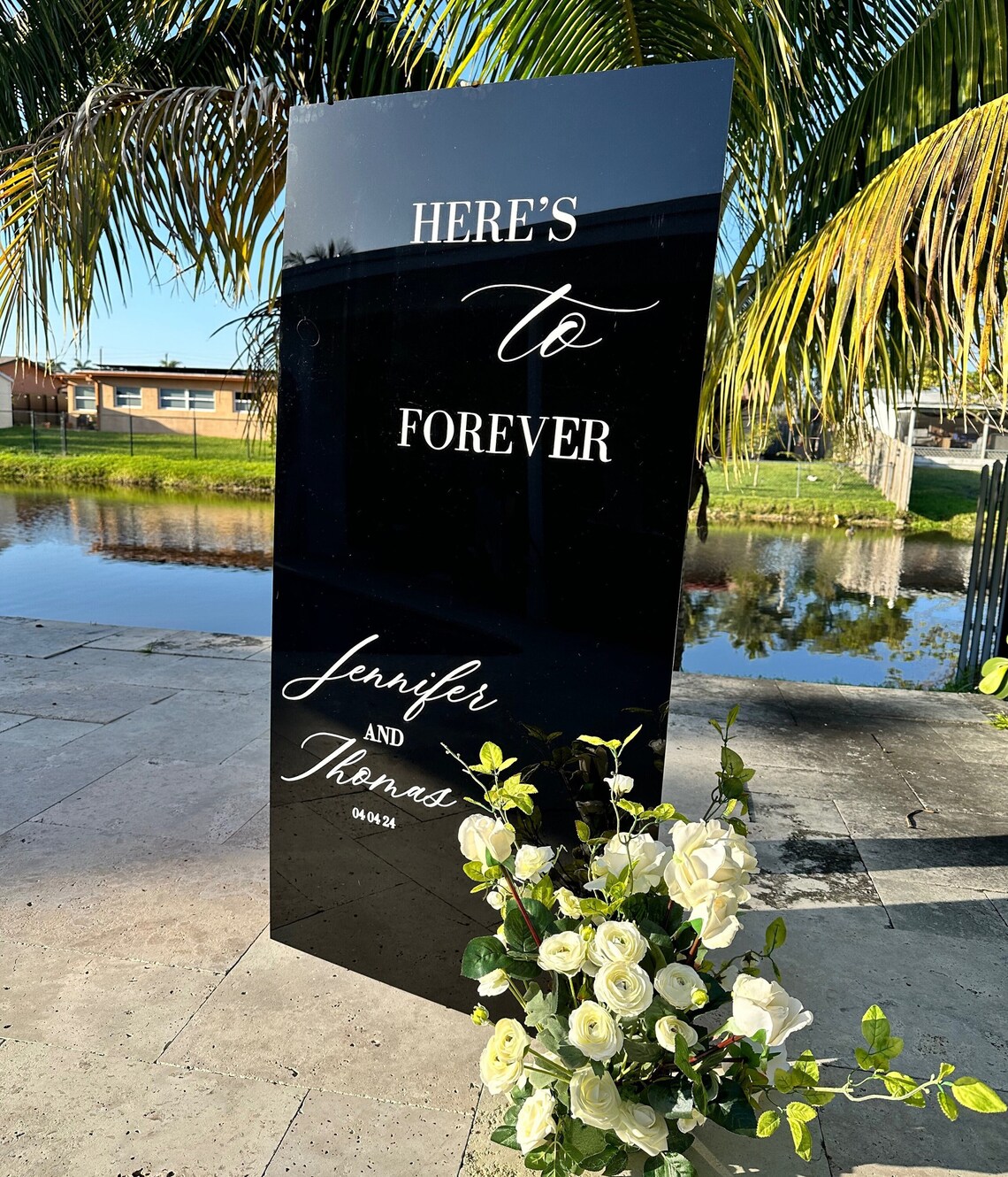 Acrylic Wedding Welcome Sign, Modern Wedding Welcome Sign, Entrance ...