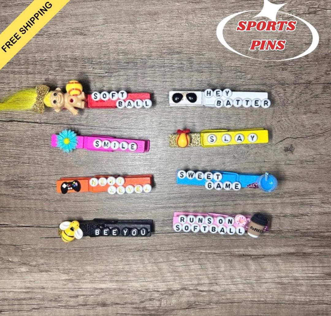 Softball Sports Clip Set , Batter Troll Backpack Positivity Team ...