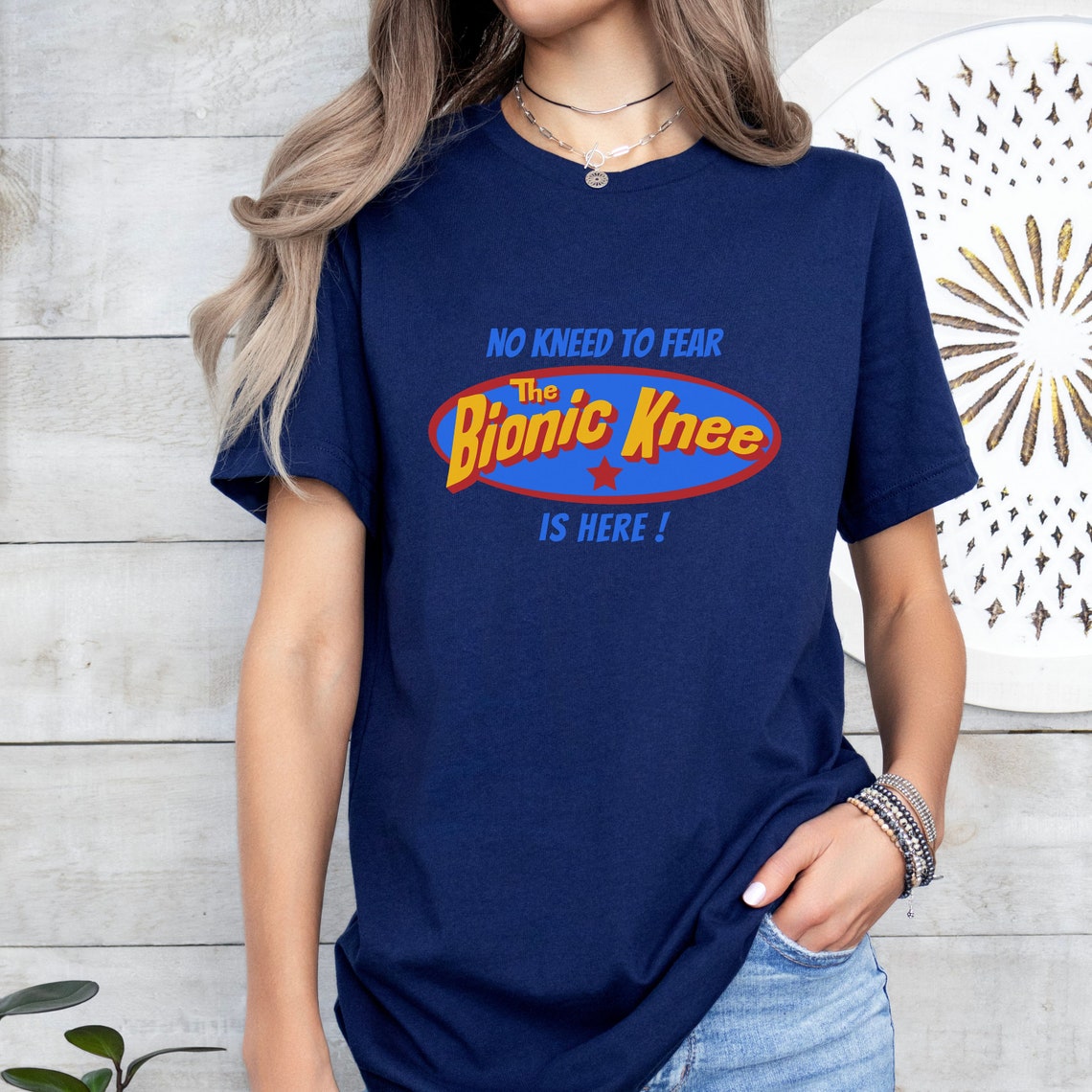 Hilarious Superhero Bionic Knee Replacement Surgery Shirt Perfect Gift ...