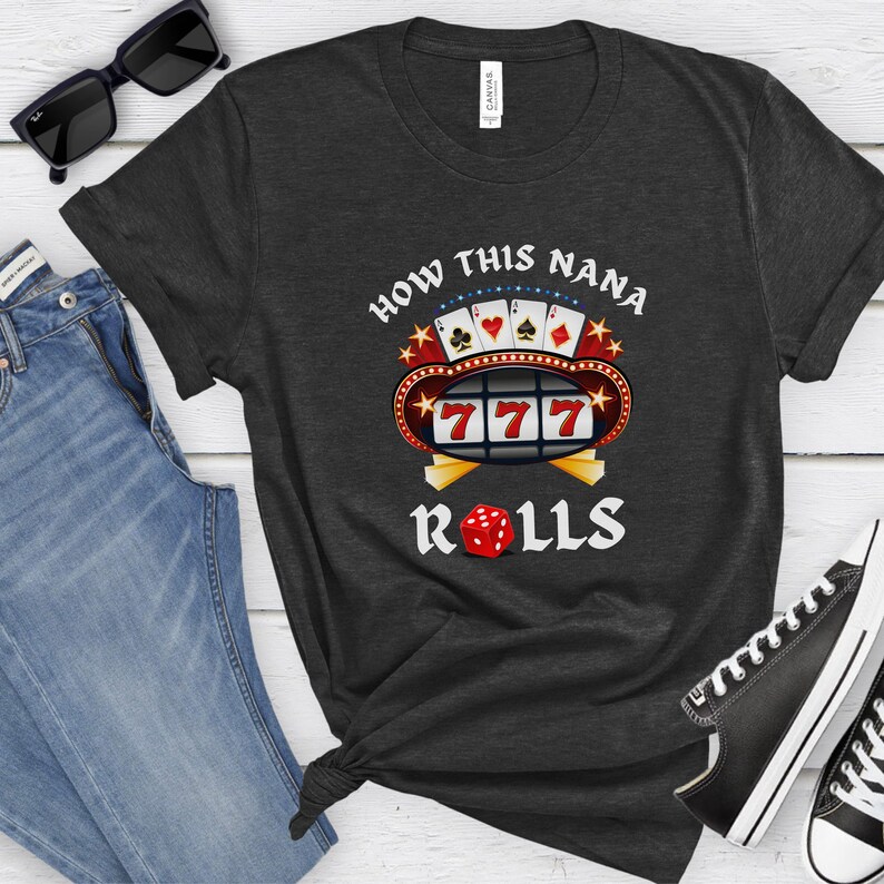 Funny Custom Casino Slots T-shirt, Personalized Mom or Nana Casino ...