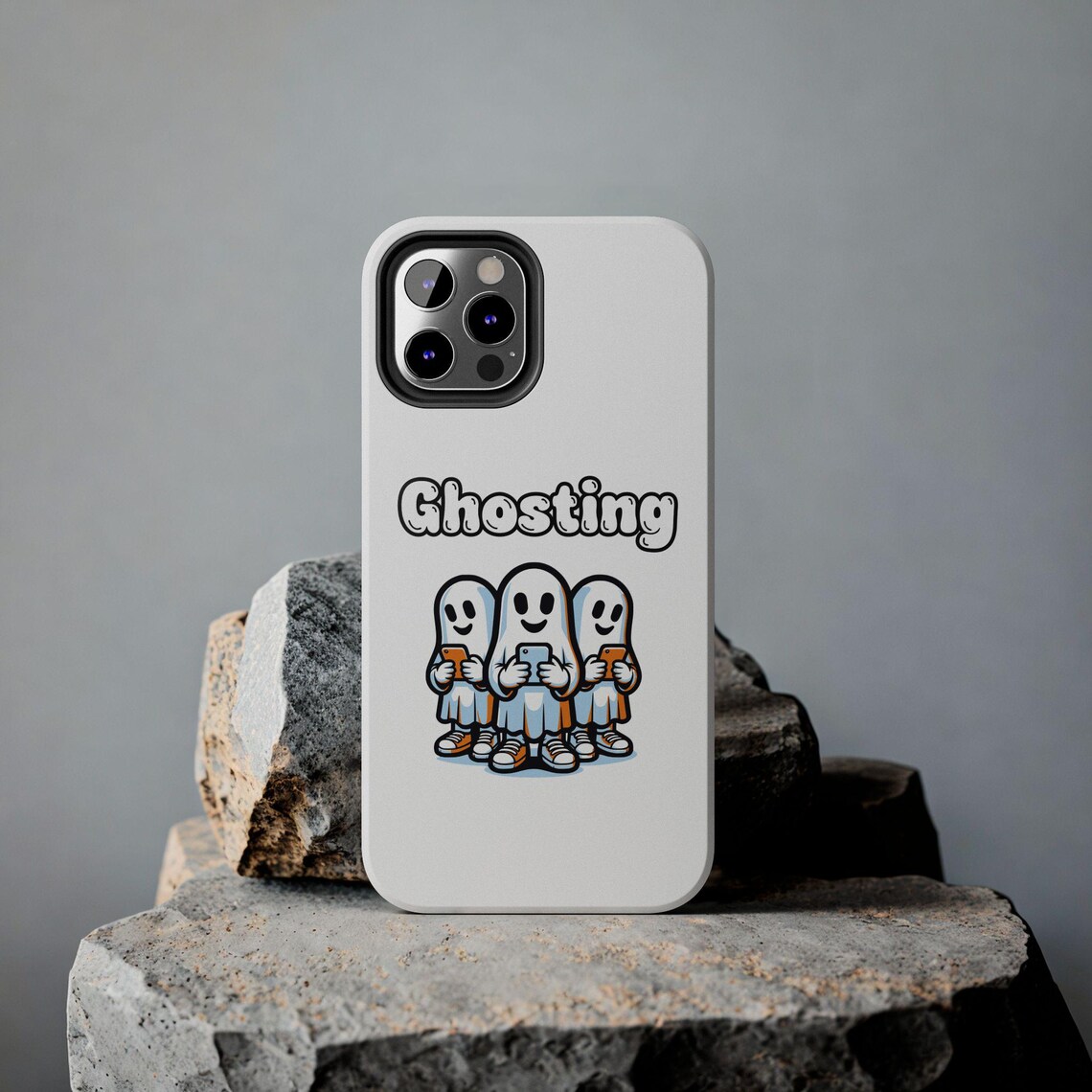 Halloween Ghosting iPhone Case, Spooky Ghosted Cell Phone Gift, Funny ...
