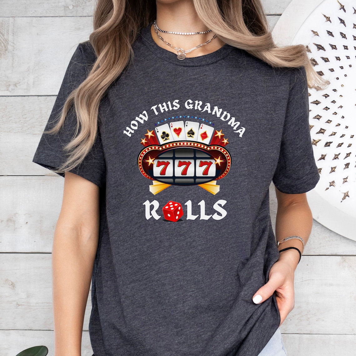 Funny Custom Casino Slots T-shirt, Personalized Mom or Nana Casino ...