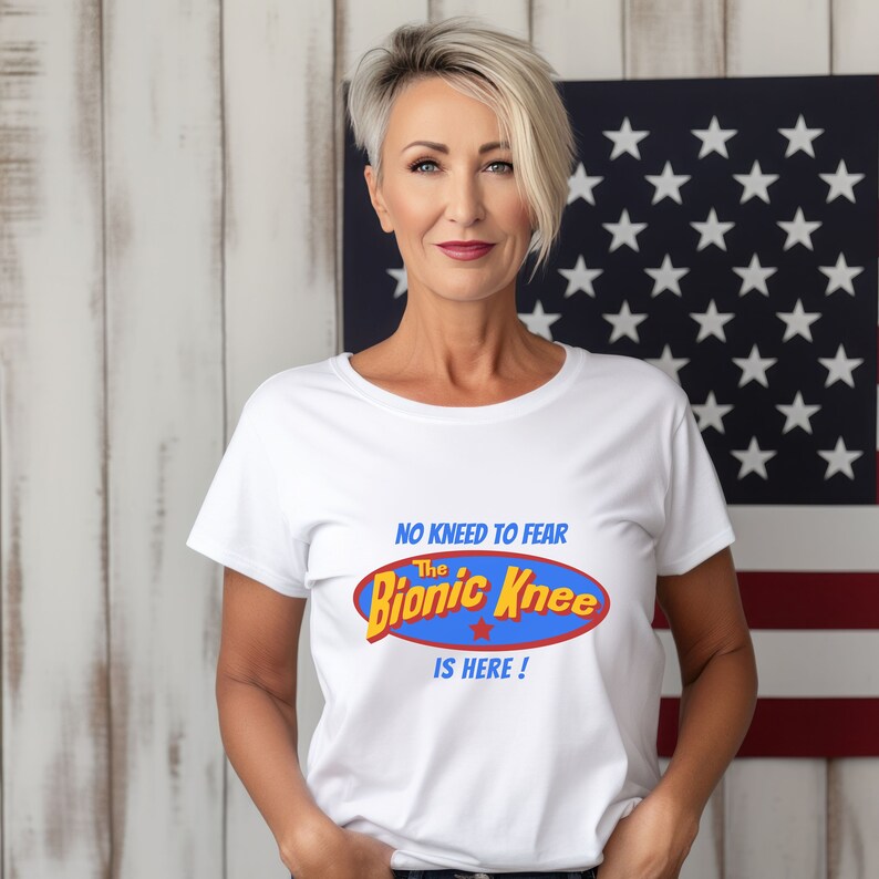 Hilarious Superhero Bionic Knee Replacement Surgery Shirt Perfect Gift ...