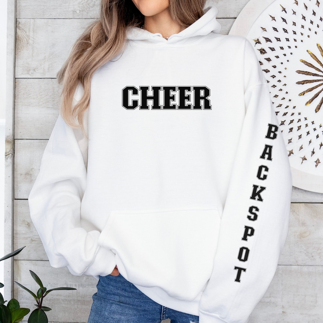 Cheer Backspot Sweatshirt Gift for Her Cheerleader Backspot Hoodie ...