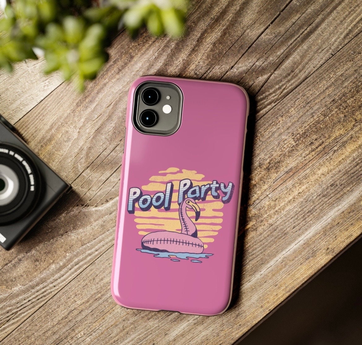 Cute Summer Pool Party iPhone Case, Pool Flamingo Float Lover Gift ...