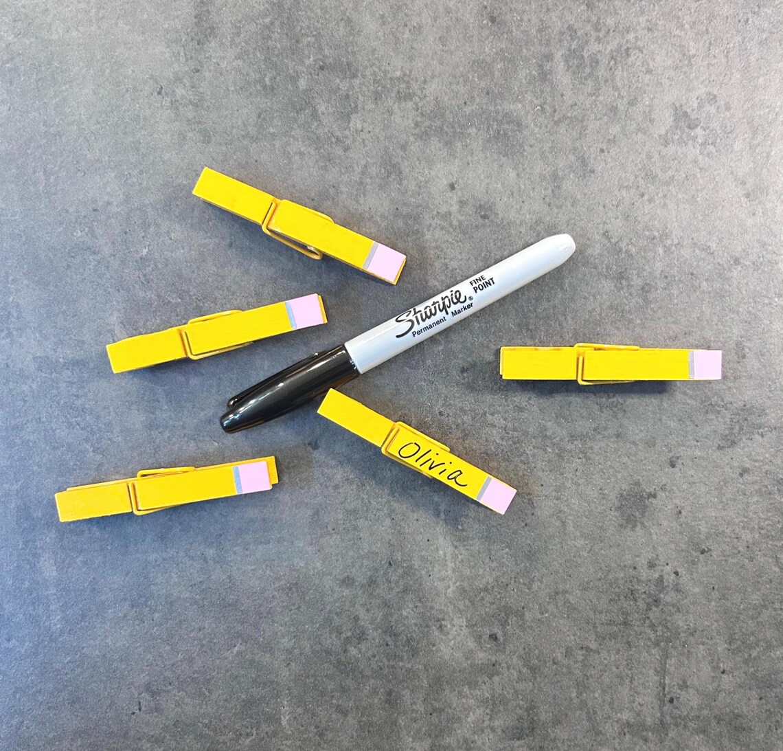 DIY Teacher Class Name Clip Kit Gift, Pencil Classroom Job Chart ...