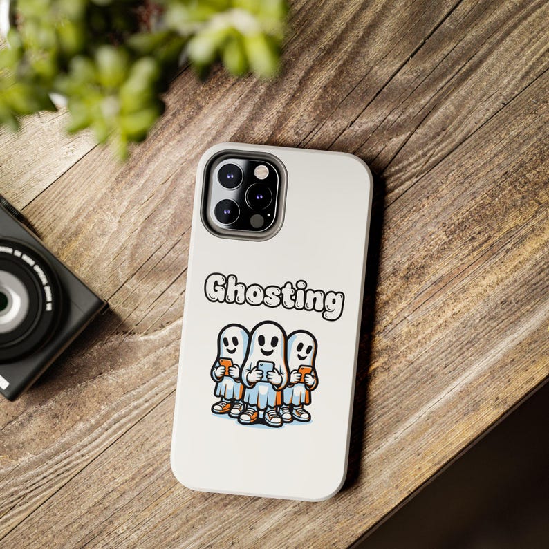 Halloween Ghosting iPhone Case, Spooky Ghosted Cell Phone Gift, Funny ...