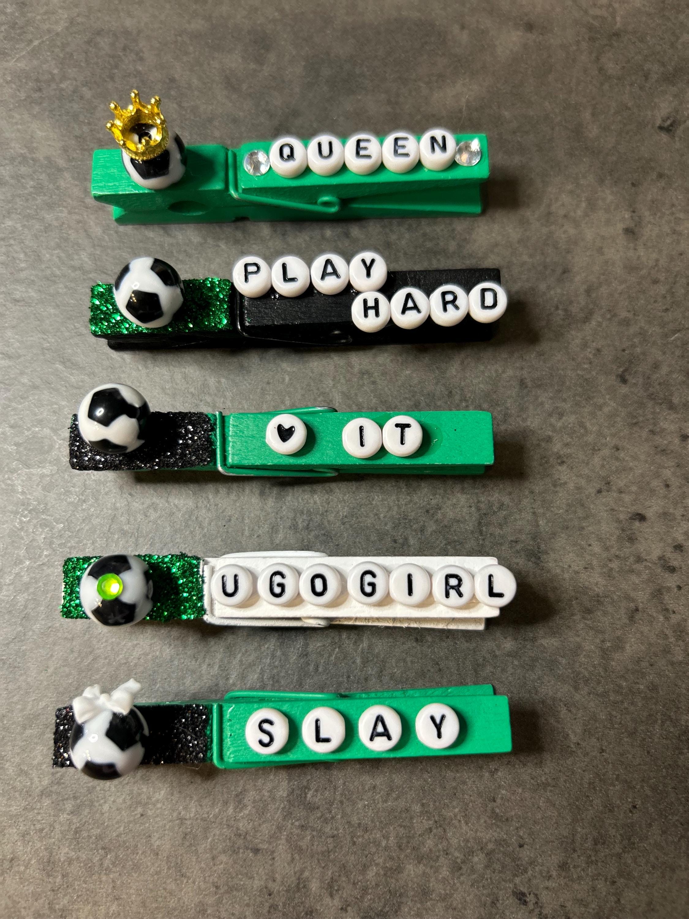 Soccer Bag Tag Pin & Clip Set, Game Practice Backpack Gift, Team ...