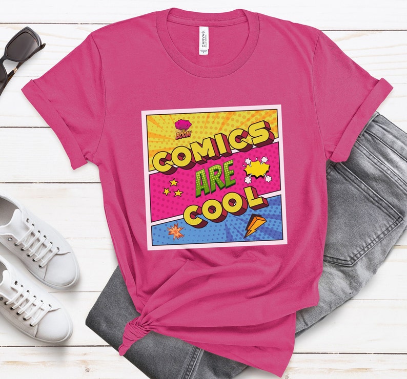 Comics Are Cool Tshirt Comic Book Lover Shirt Comic Convention Tshirt Superhero Lover T Comic