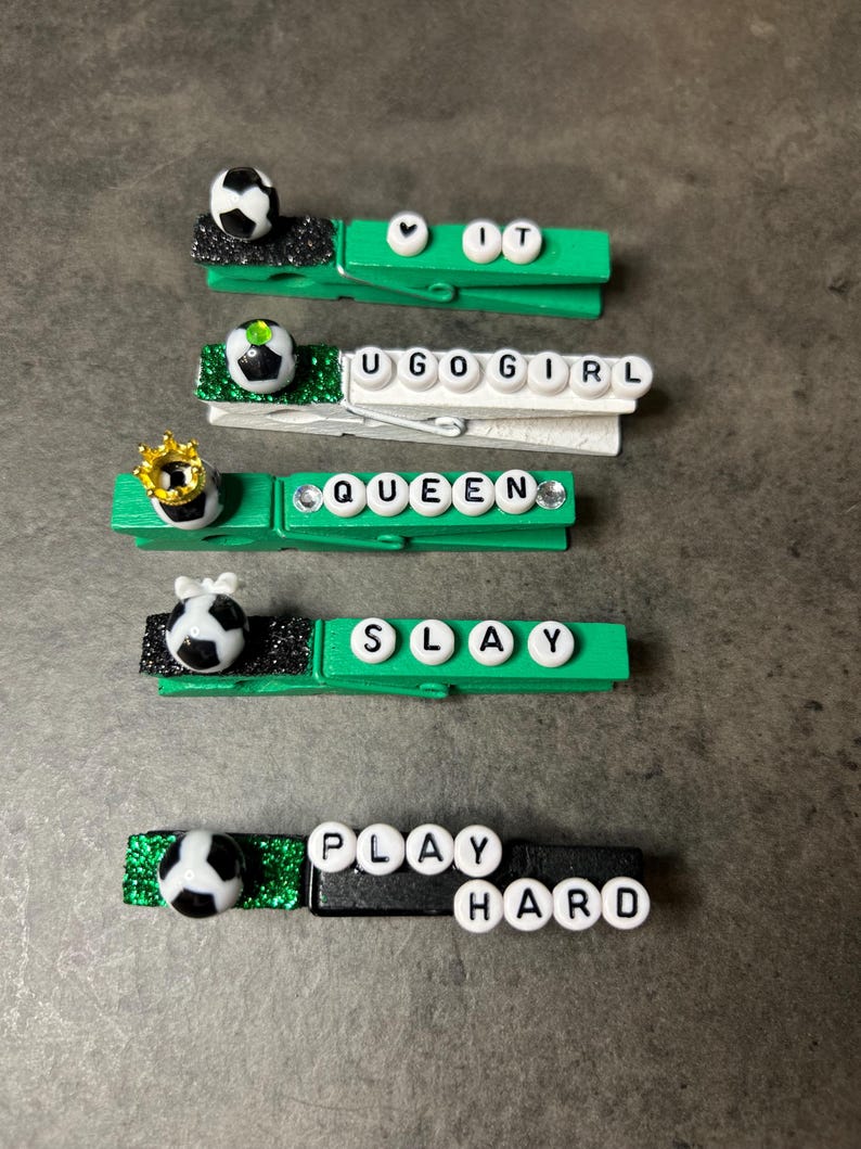Soccer Bag Tag Pin & Clip Set, Game Practice Backpack Gift, Team ...