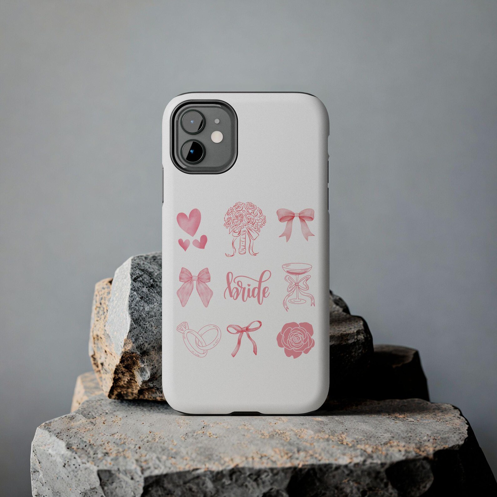 Cute Bride to Be Coquette iPhone Case, Girly Pink Engagement Gift ...