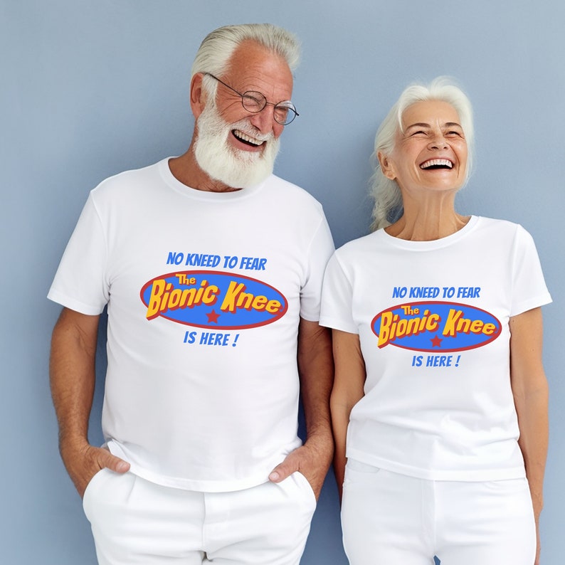 Unisex Hilarious Superhero Bionic Knee Replacement Surgery Shirt ...