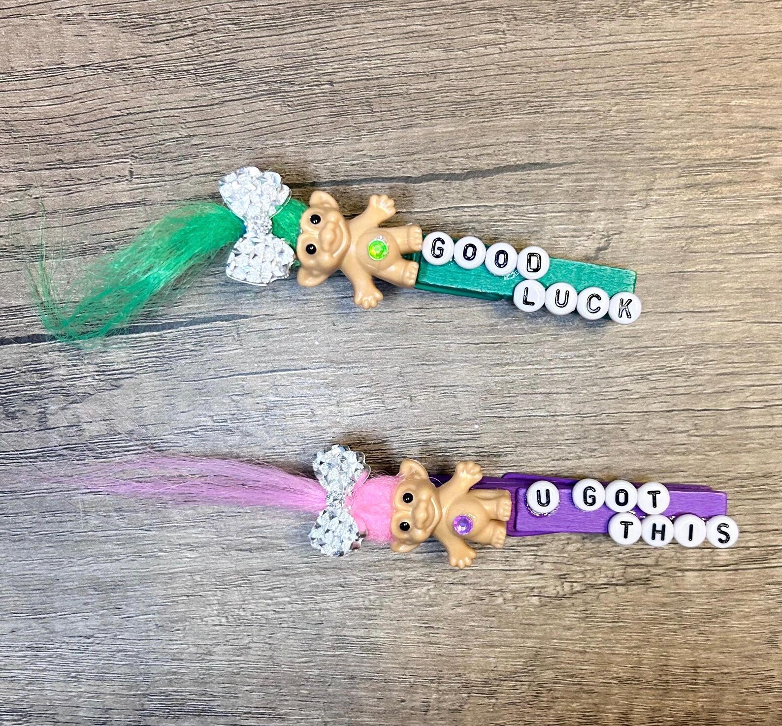 Troll Hair Clothes Pin Cheer Clip, Cheerleading Comp Clip, Volleyball ...