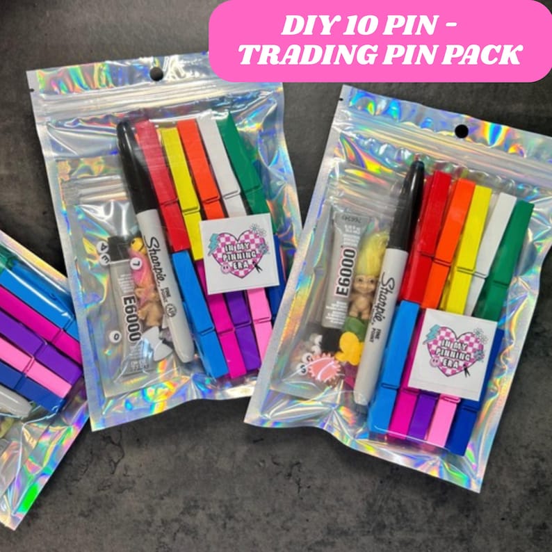 DIY 10 Pin Cheer & Sport Clip Kit, Gymnastics Set, Troll Charm Softball ...