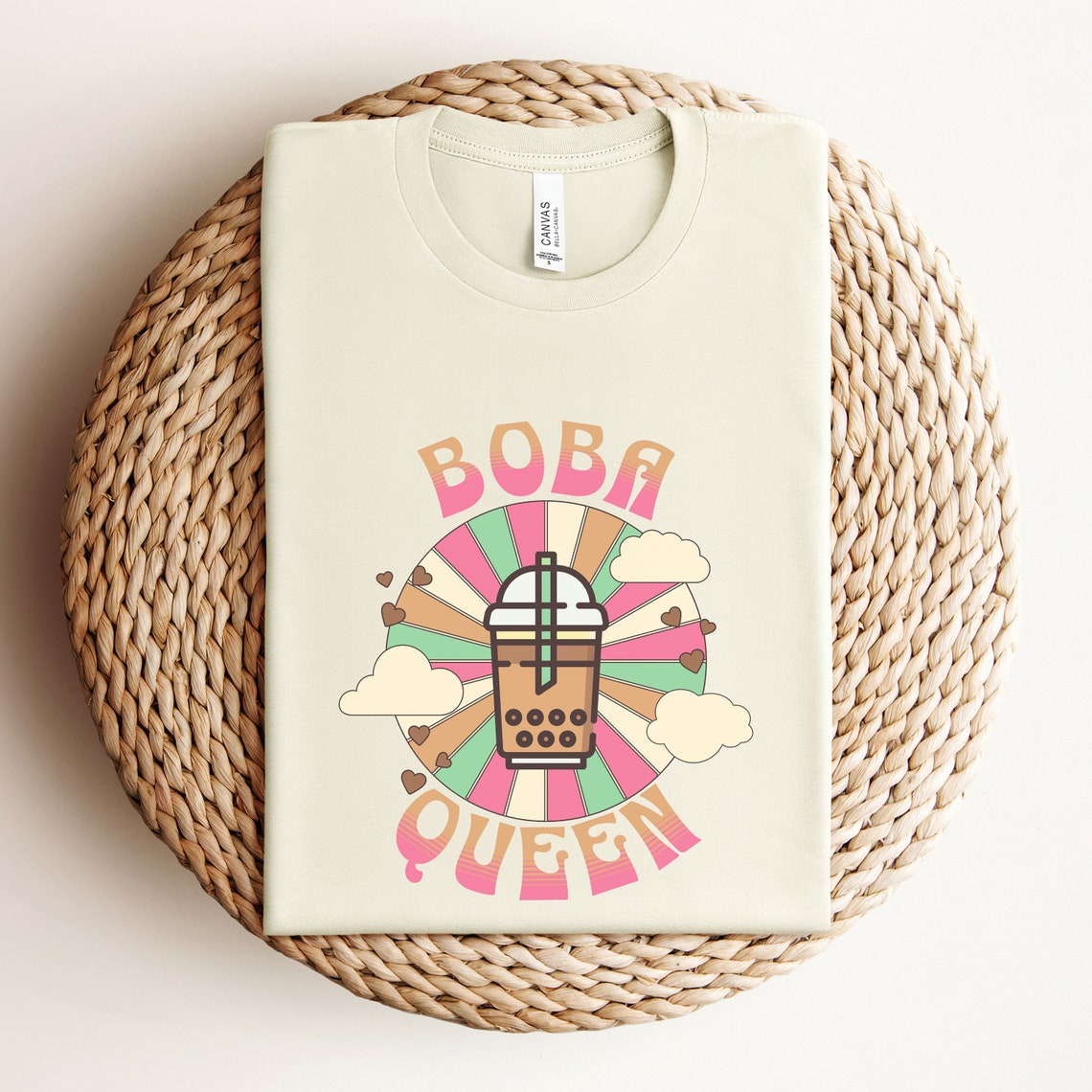 Retro Boba Tea Tshirt Bubble Tea Lover Shirt Gift for Her Cute Kawaii ...