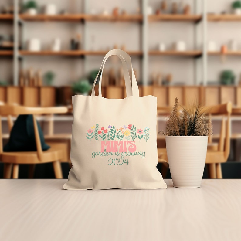 Pregnancy Announcement Promoted to Mimi Canvas Tote Bag Gift for Mimi ...