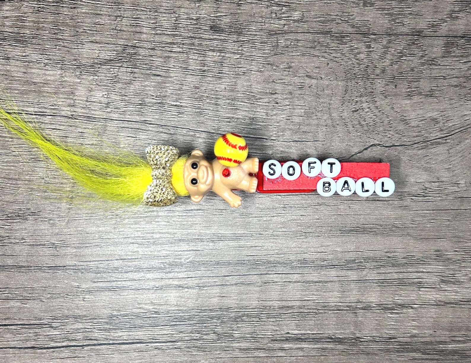 Softball Bag Tag Clip Set , Batter Troll Backpack Positivity Team ...