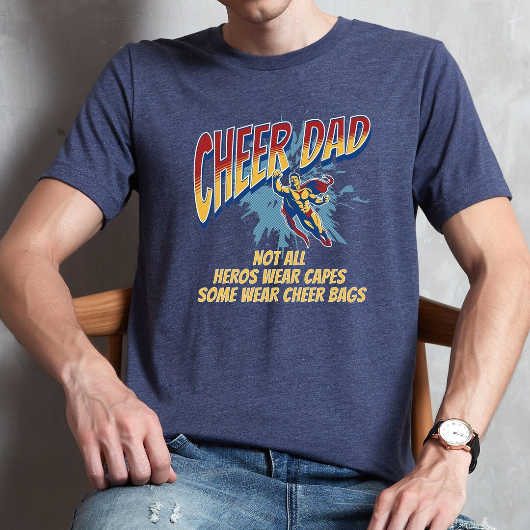 Cheer Dad Superhero Shirt, Cheer Comp Husband Gift, Comic Book ...