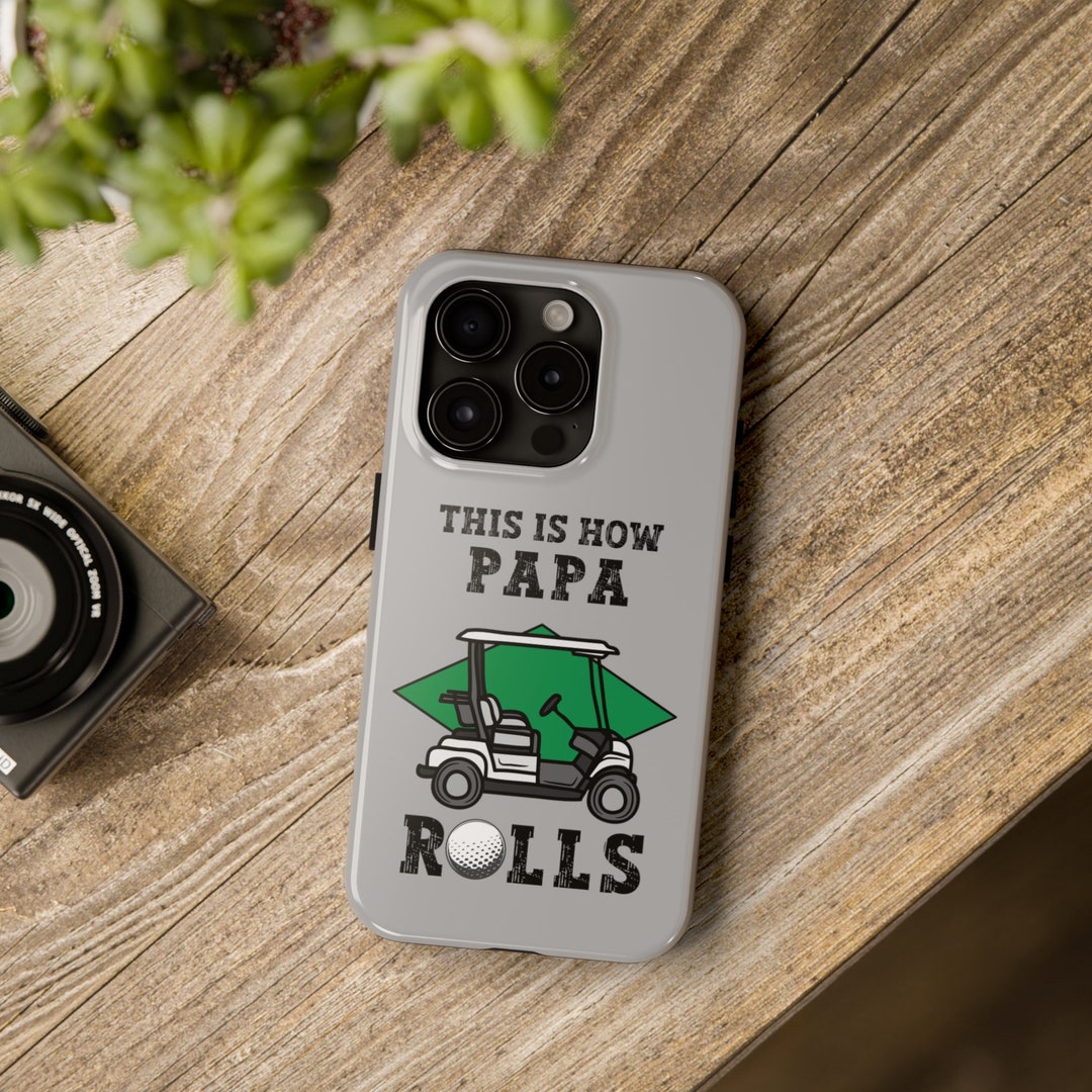 Funny Papa Golf iPhone 11-15 Case, Personalized Golf Lover Gift, Papa ...