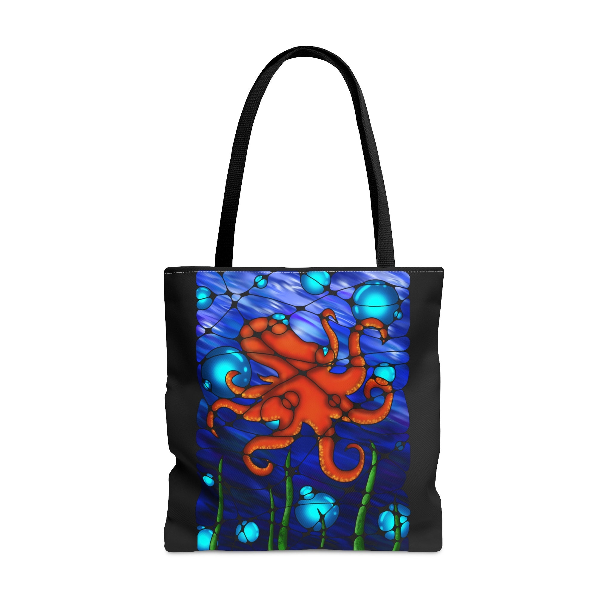 Red Octopus Tote Bag - Etsy