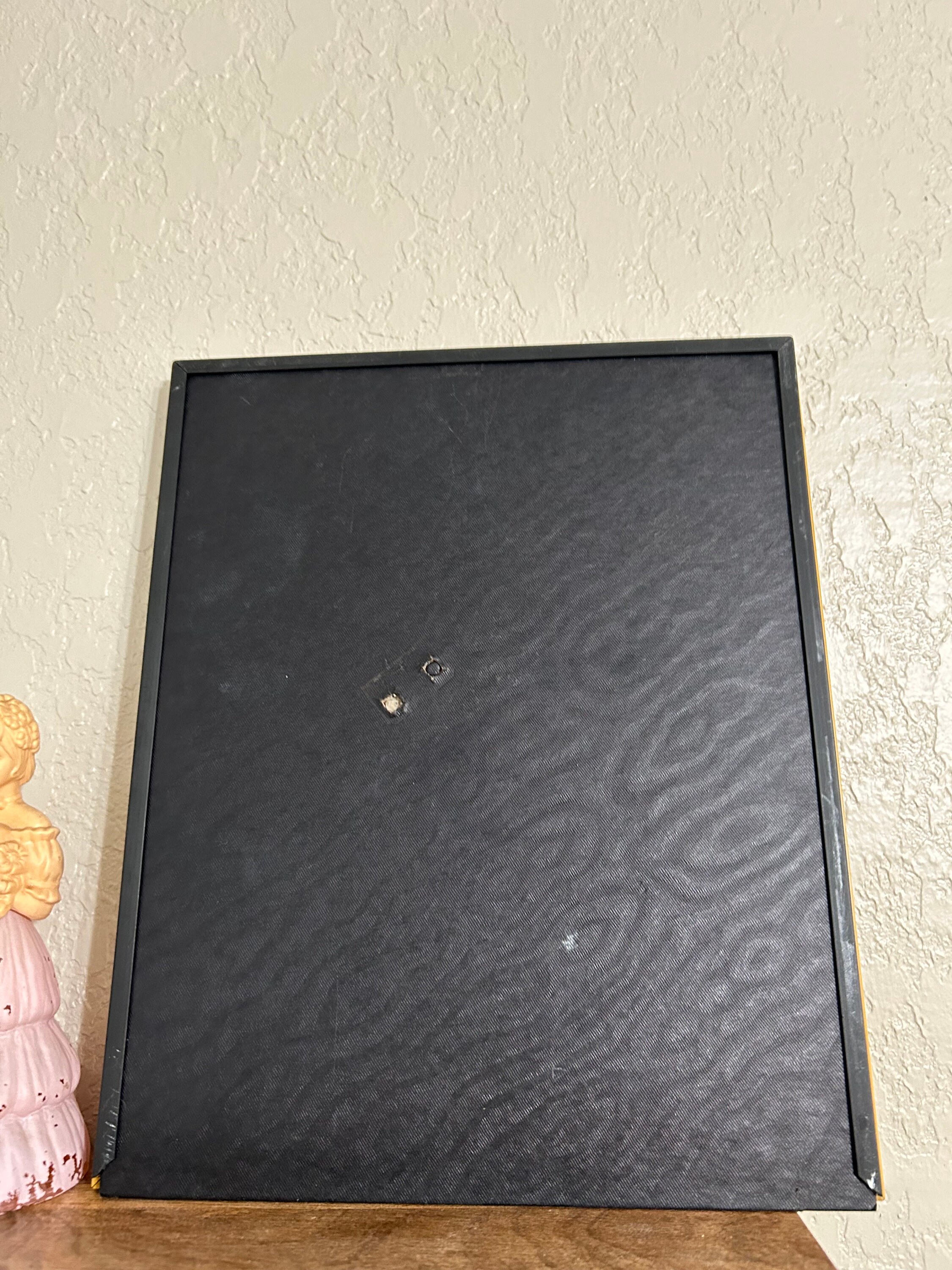 Completed Cross Stich Old Miss Hubbard Puppy Dog Candlelight ...