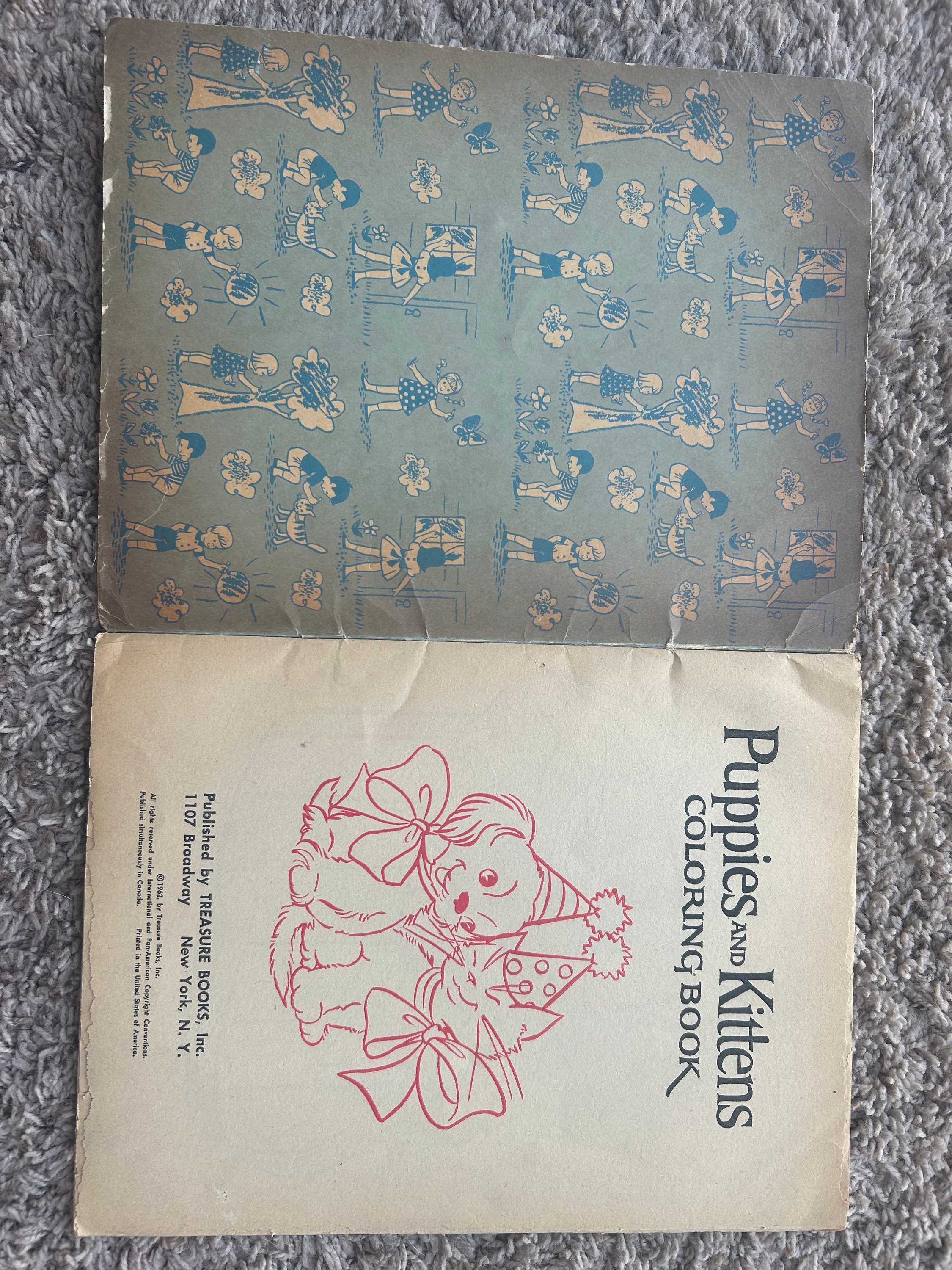 Vintage 1962- Color- Coloring Book! Preowned and Some Colored Pages by ...