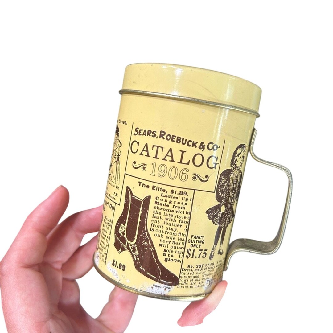 Vintage Sears Roebuck & Co. Tin Salt Shaker- Only Butter Yellow Some ...
