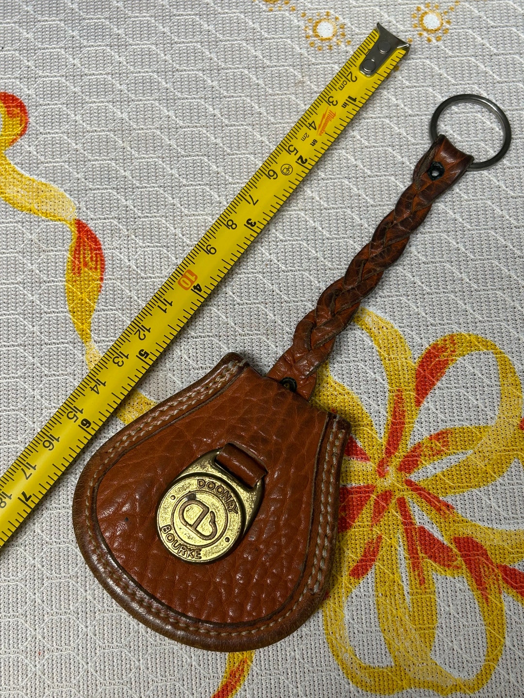 VTG DB Logo Dooney and Bourke Braided Keychain Rare Initial Emblem ...