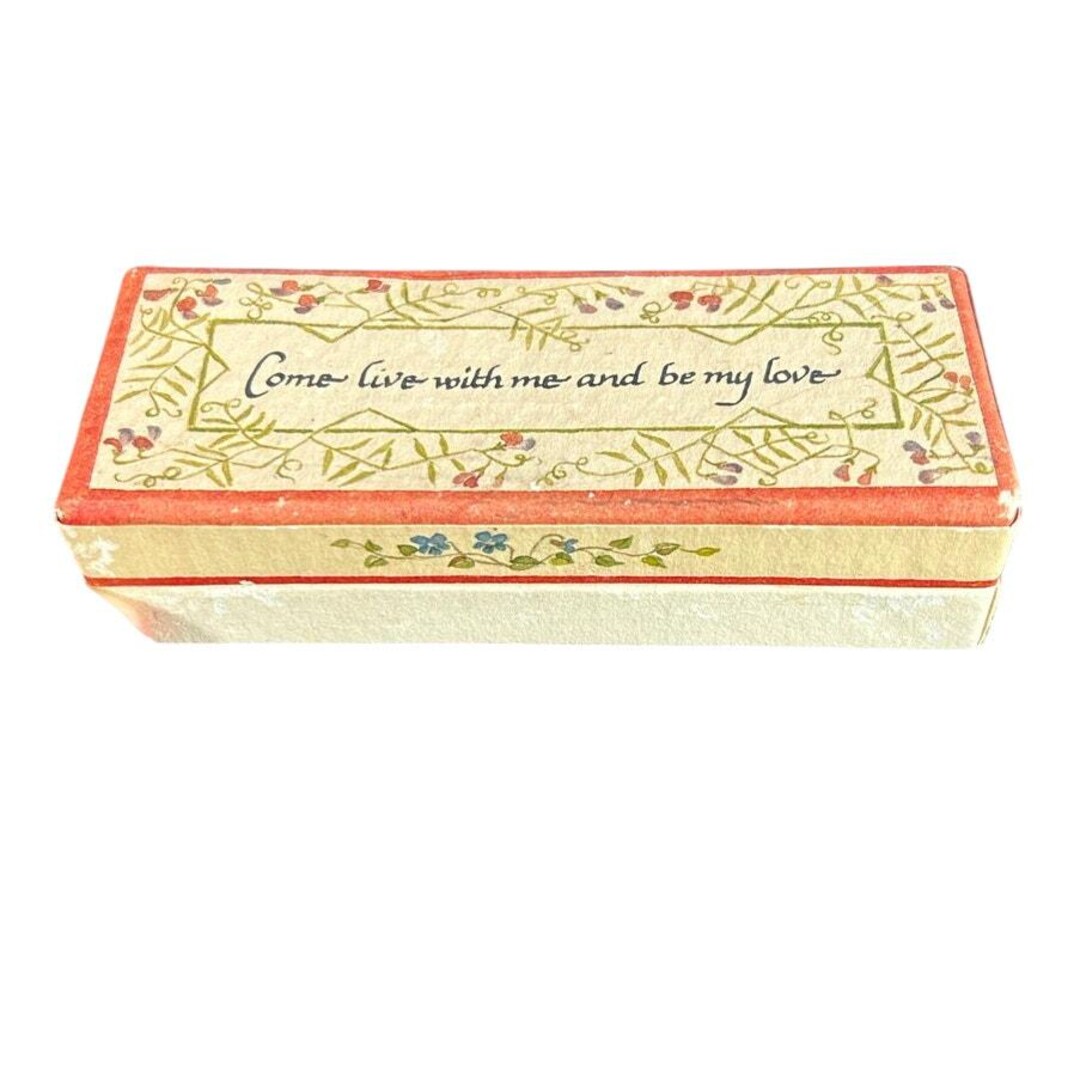 Mini Rectangular Box With Lid- for Your Love- Quote- 5" 80s Some Wear ...