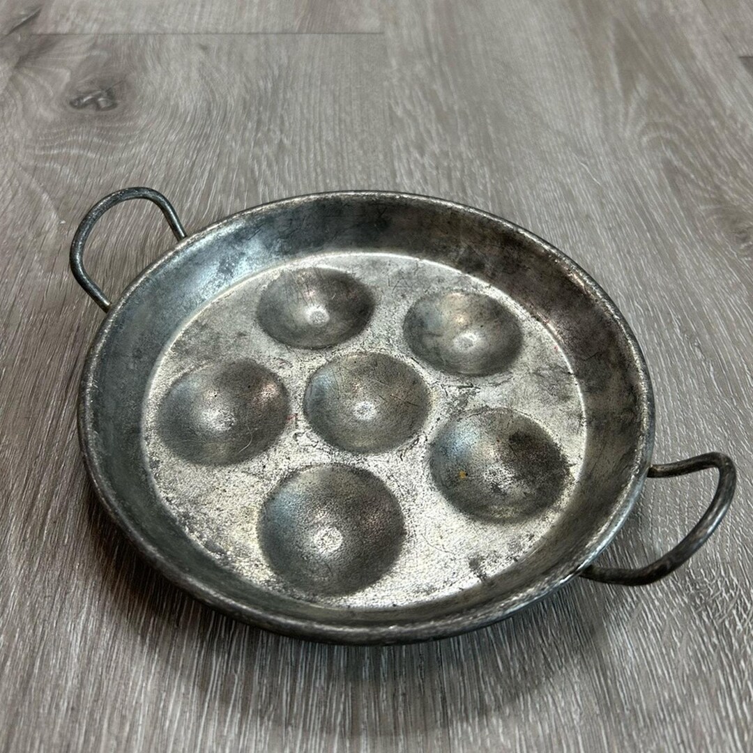 Vintage Escargot Tray- Mini- Decor Vanity Silver Toned Tray France ...