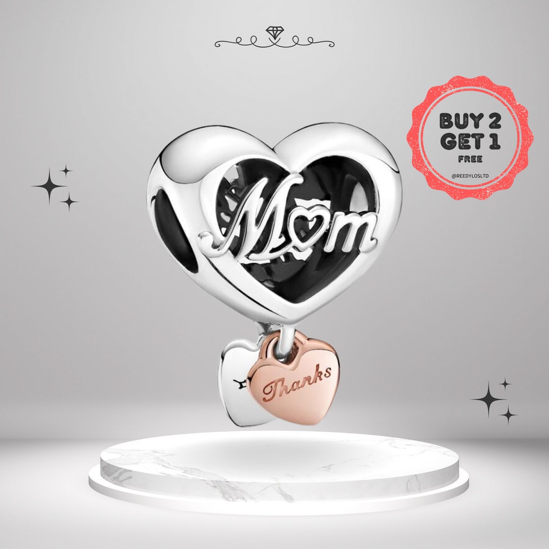 Thank You Mum Heart Charm for Pandora Bracelet 925 Sterling - Etsy