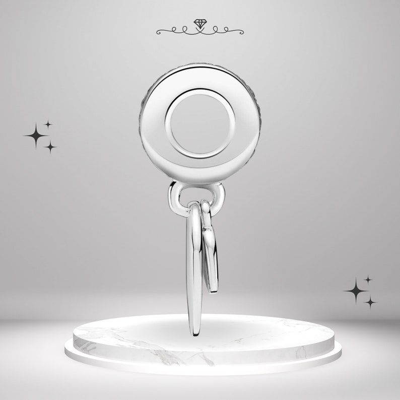 Engravable Heart Disc Dangle Charm for Pandora Bracelet 925 - Etsy