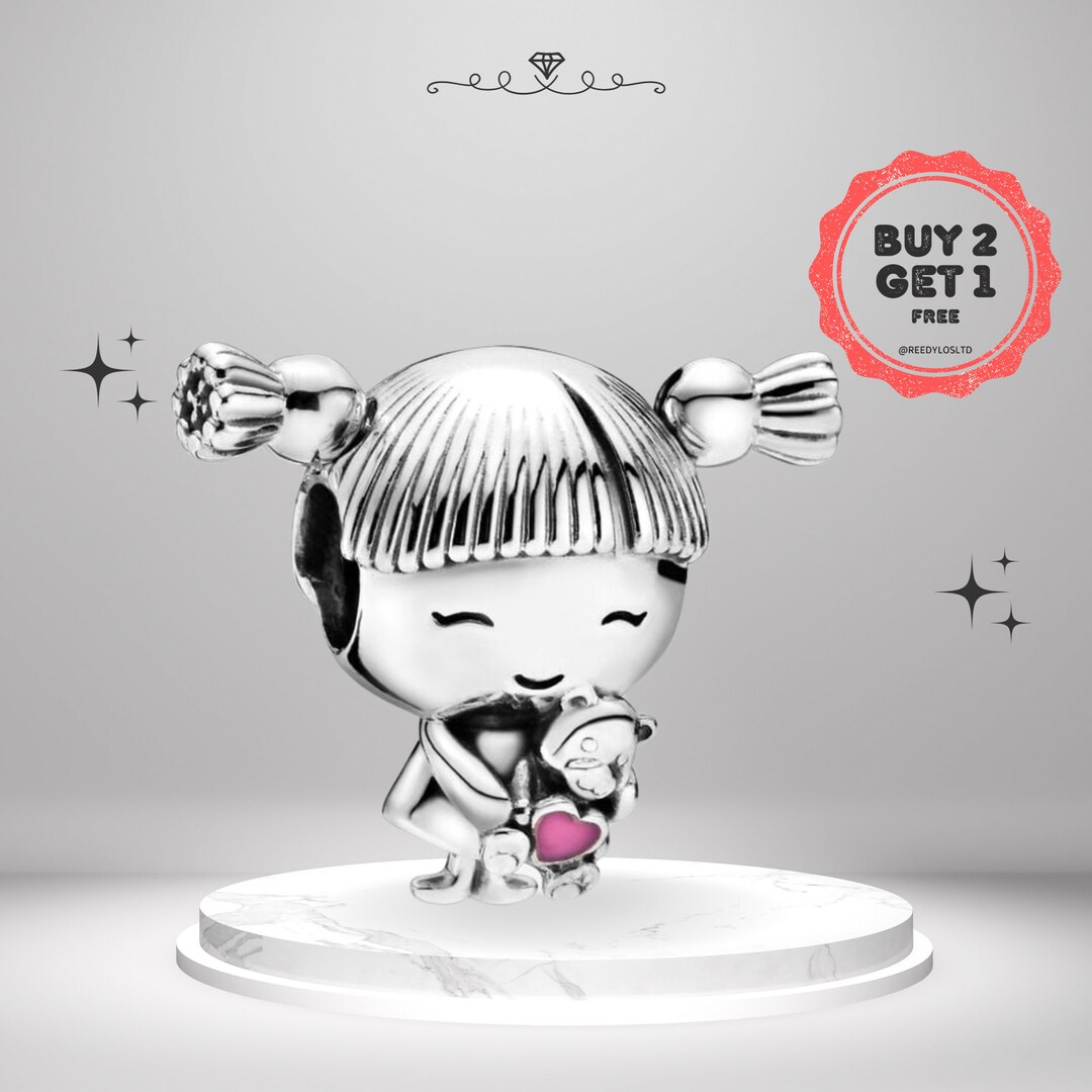 Little Girl Charm for Bracelet 925 Sterling Silver, Adorable and ...