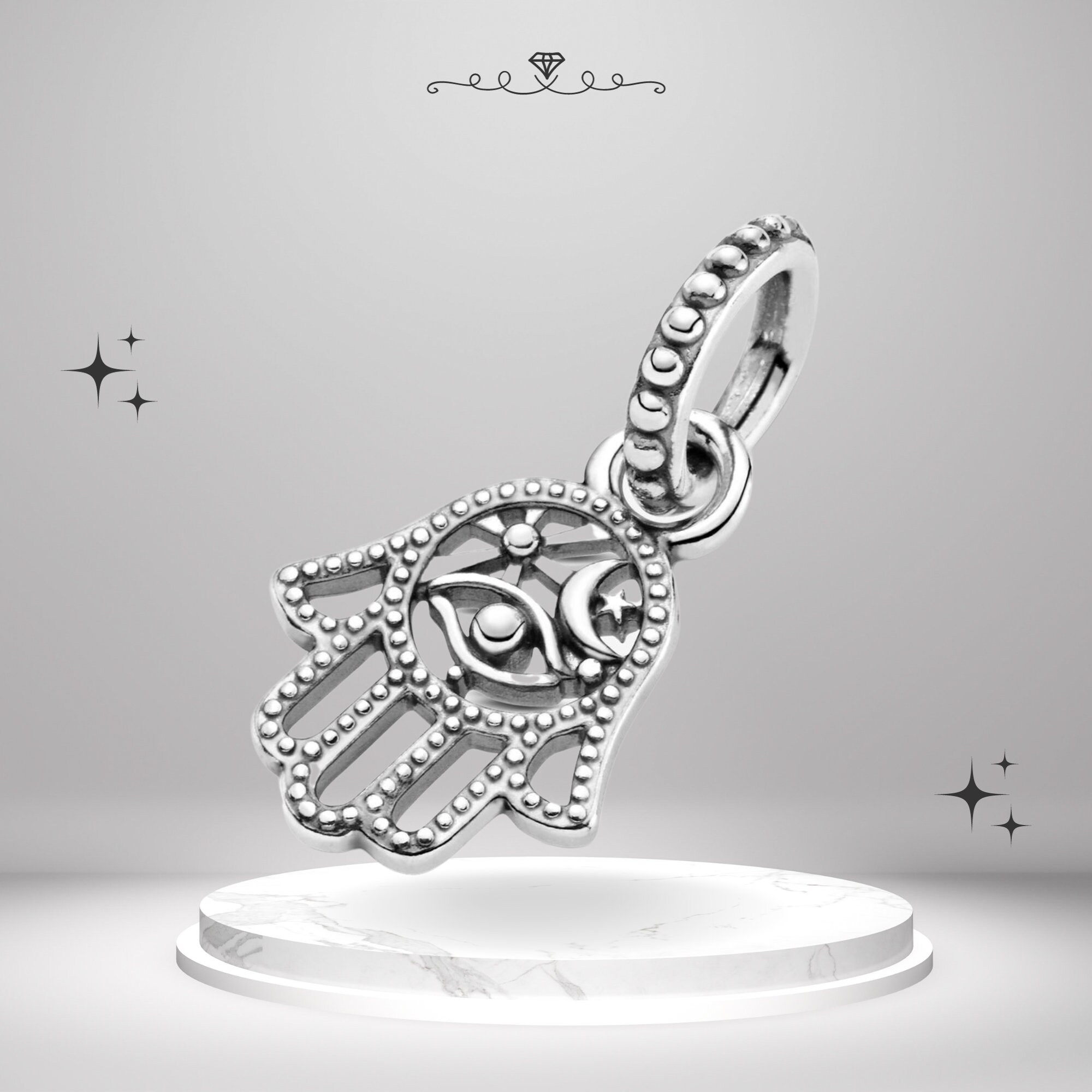 Protective Hamsa Hand Dangle Charm Charm for Pandora - Etsy
