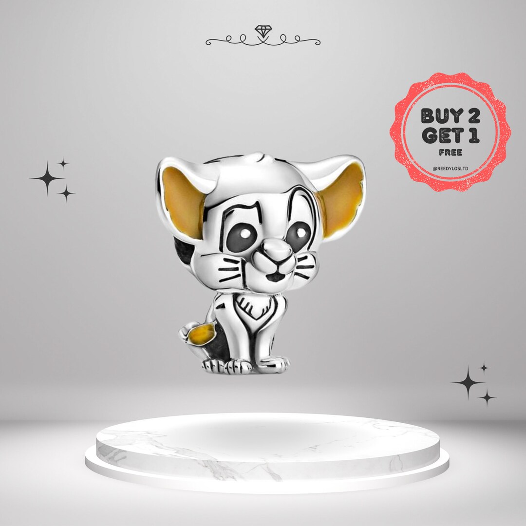 Simba Charm for Pandora Bracelet 925 Sterling Silver - Etsy
