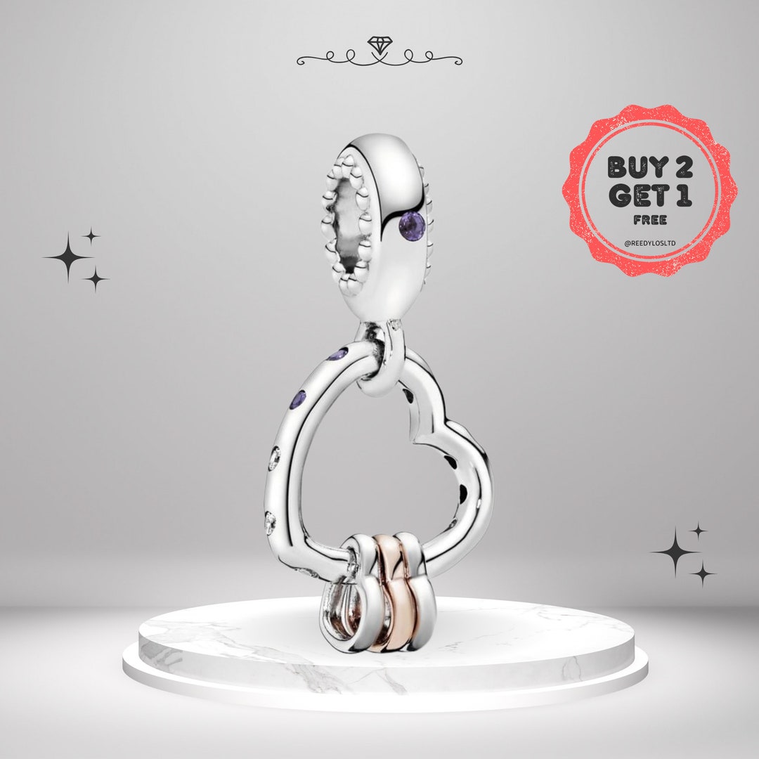Heart Full of Hearts Dangle Charm for Pandora Bracelet 925 - Etsy