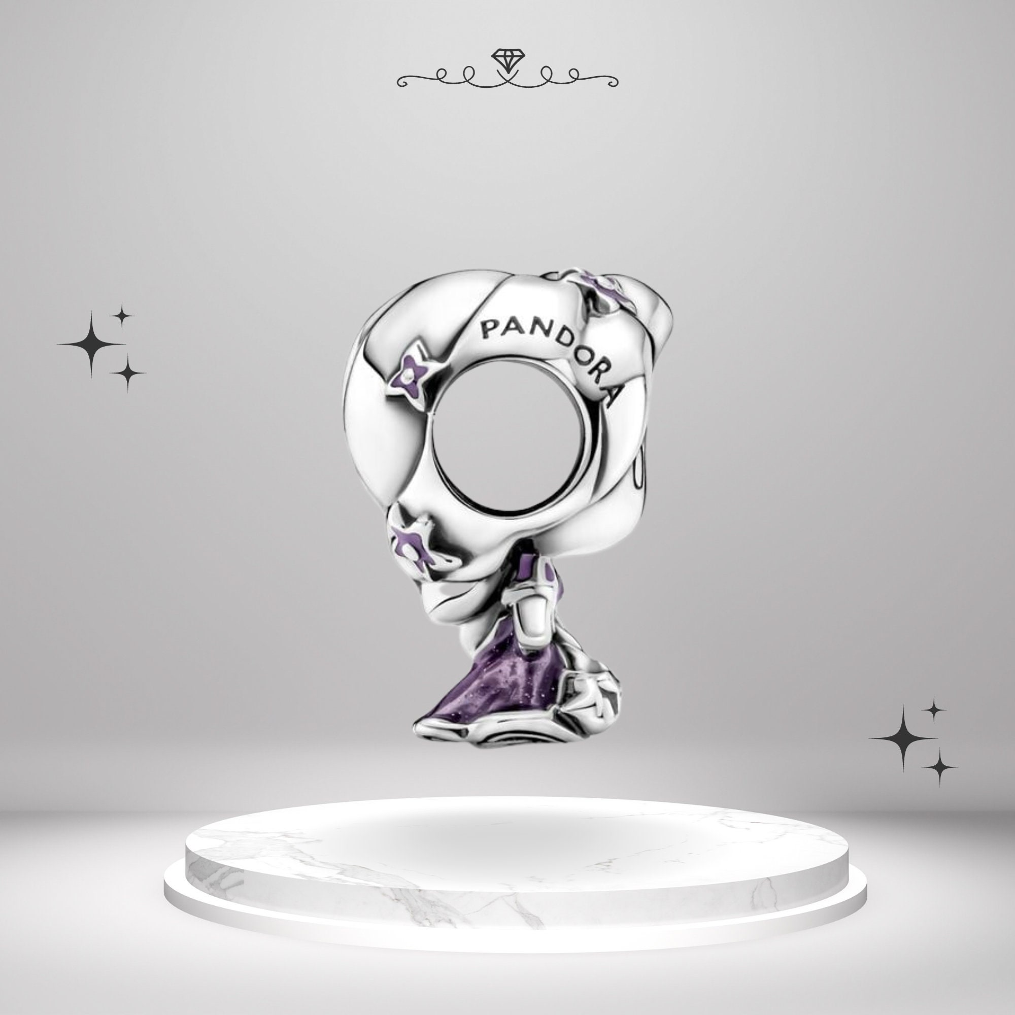 Princess Tangled Rapunzel Charm for Pandora Bracelet 925 - Etsy