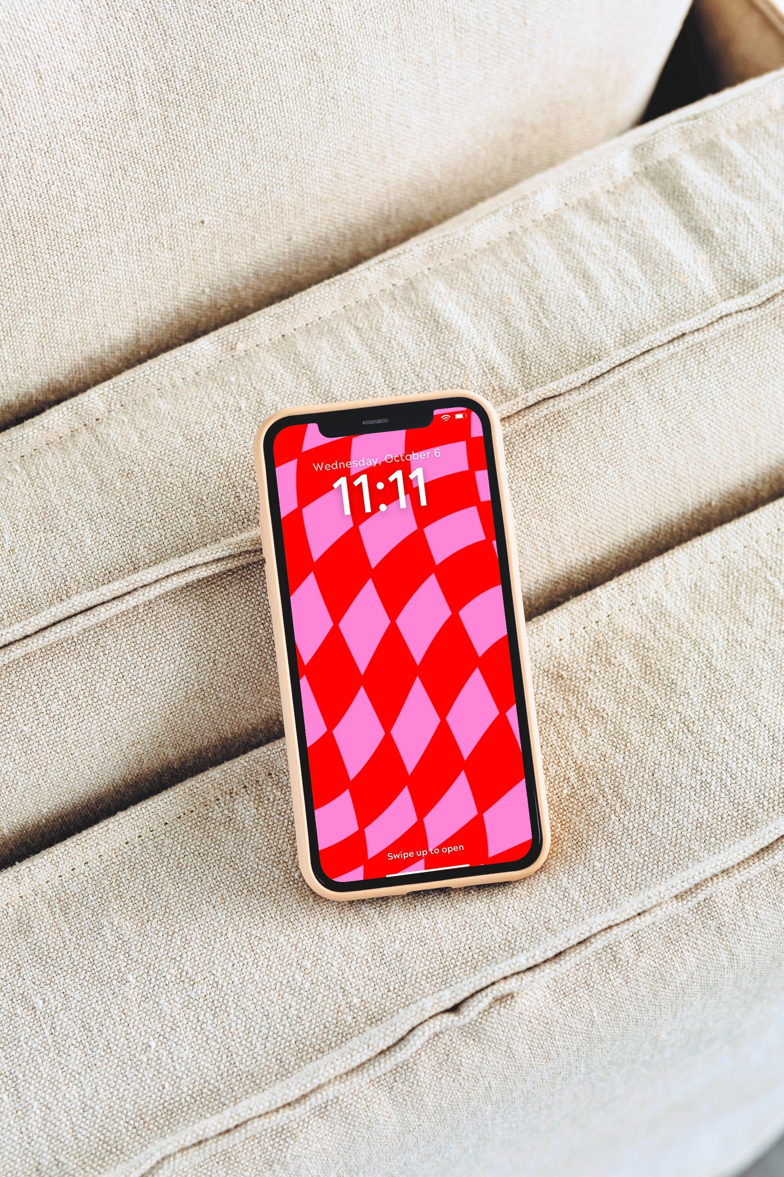 FUNKY Warped Checkered Pattern DIGITAL Wallpaper Background | Ios ...