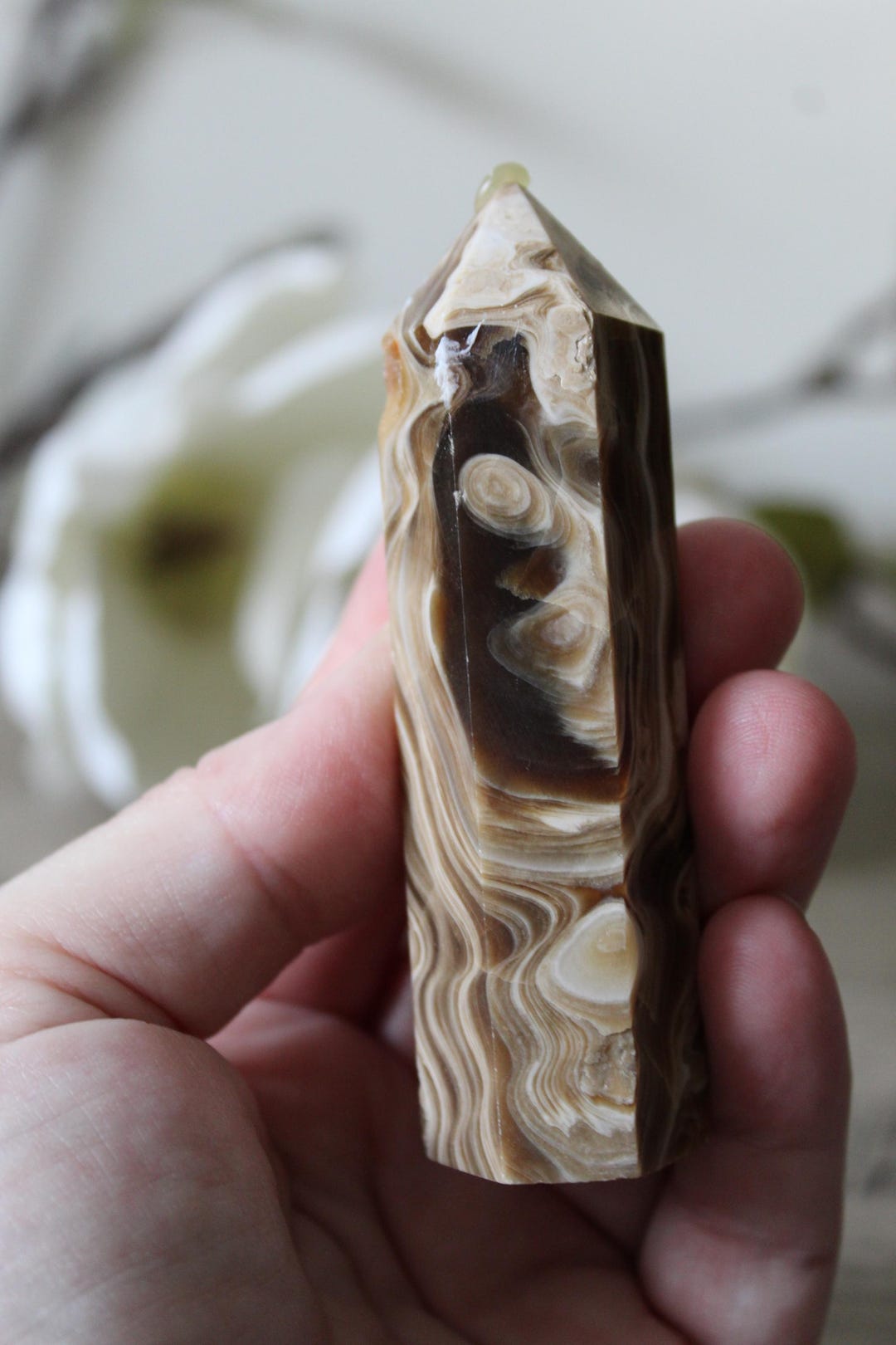 Chocolate Calcite Crystal Point - Etsy