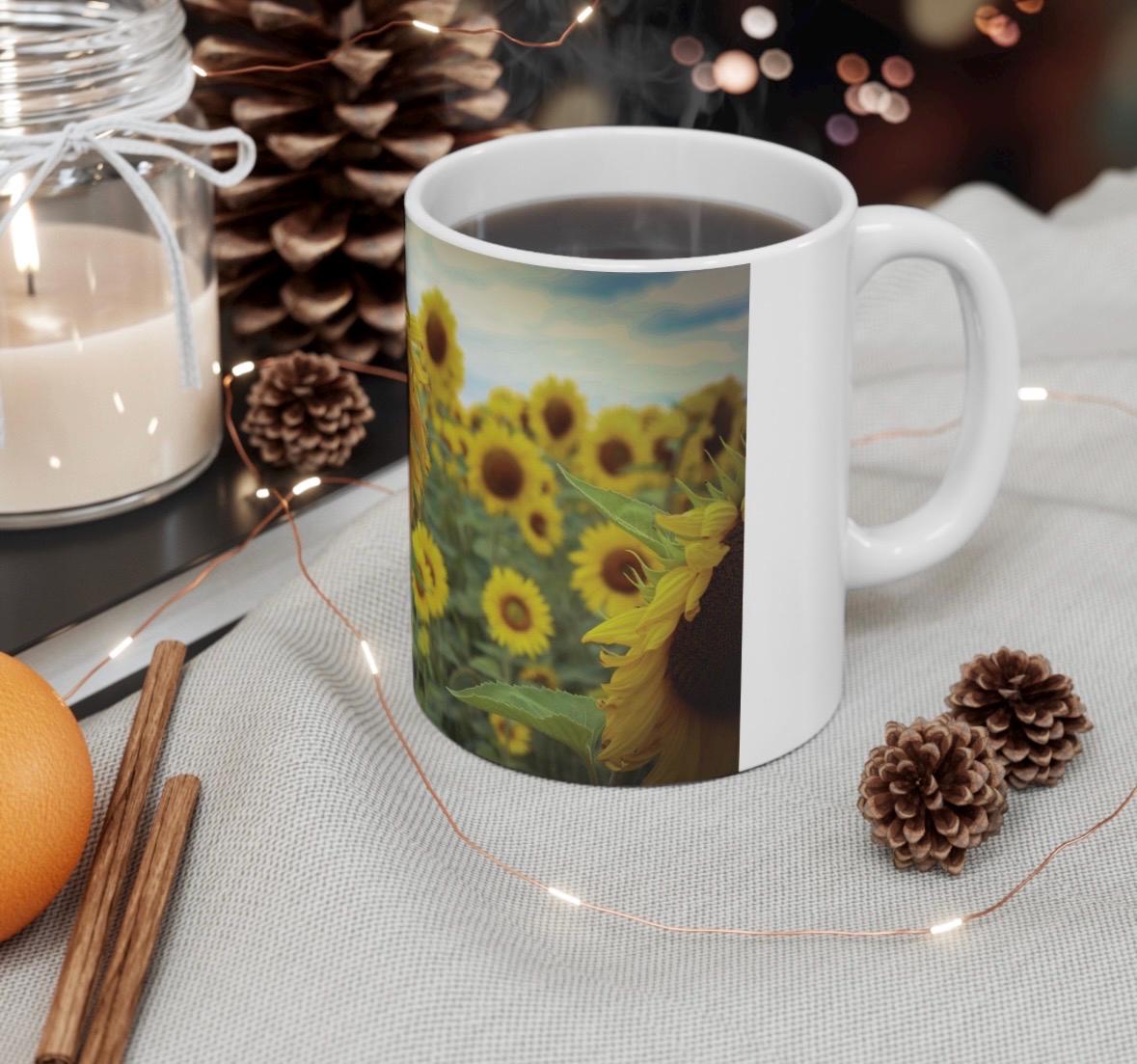 Sunflower Smile 11oz Mug - Perfect for Nature Lovers and Gift Giving - Etsy