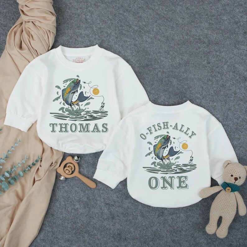 Personalized O-fish-ally One Bubble Romper, Boy Fishing Clothes ...