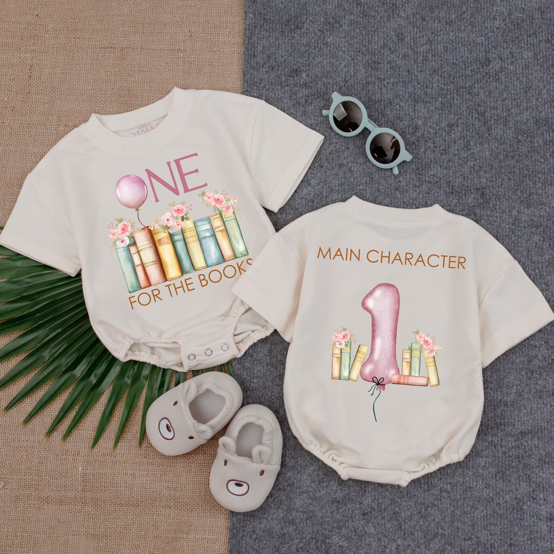 Personalized One for the Books Birthday Baby Bubble Romper, First ...