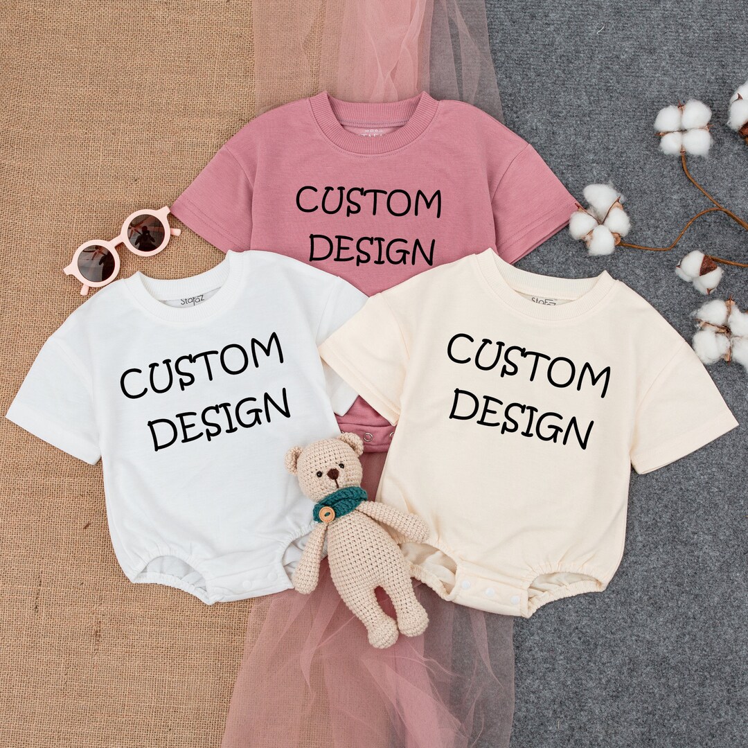 Personalized Short - Sleeve Romper, Bubble Romper, Pregnancy ...