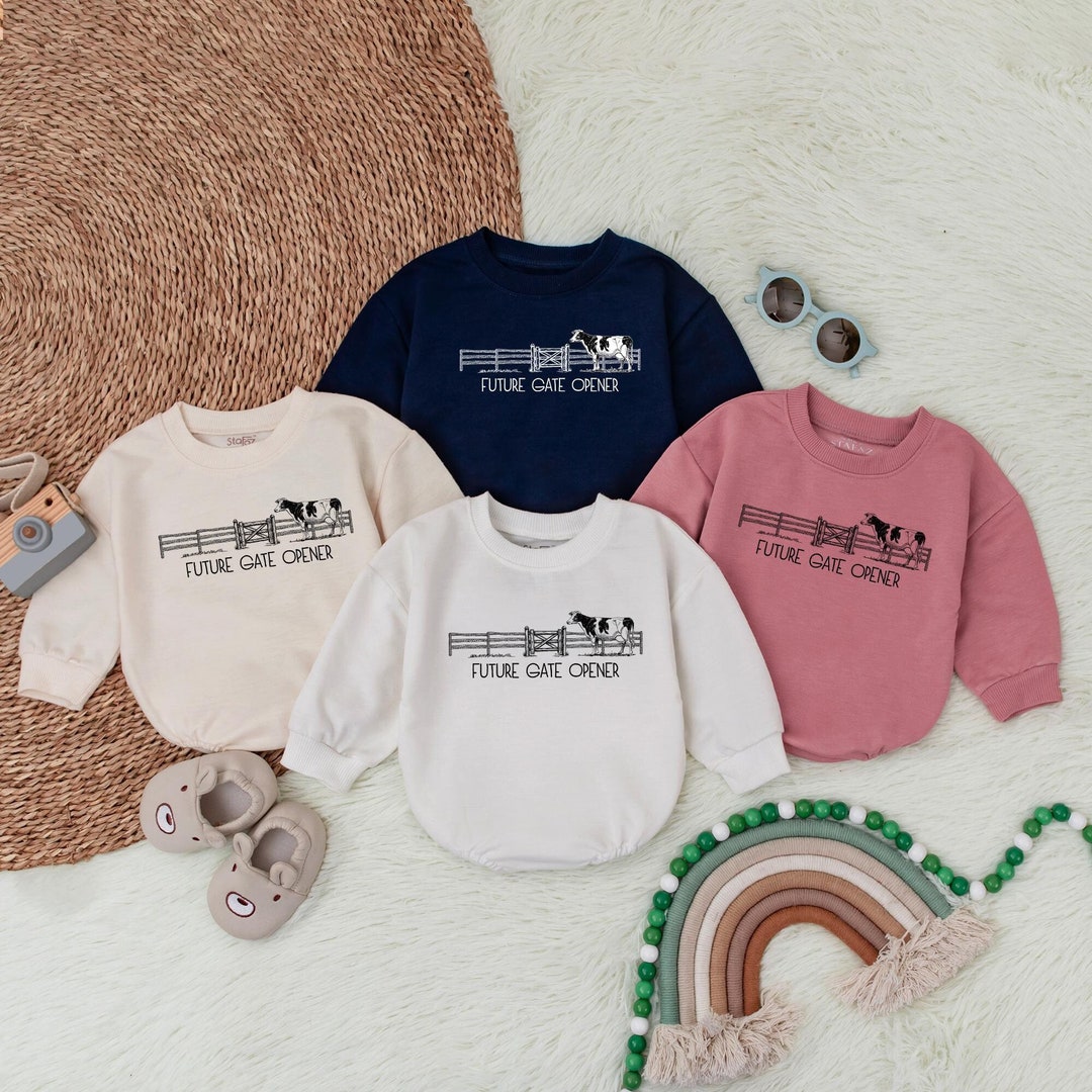 Future Gate Opener Bodysuit, Country Baby Romper,pregnancy Announcement ...